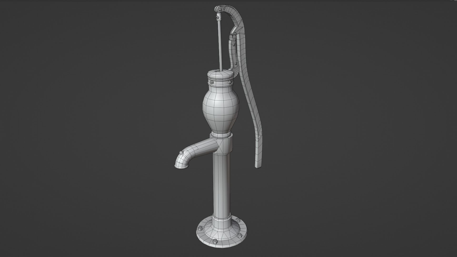 3D model Old Rusty Water Pump VR / AR / low-poly | CGTrader