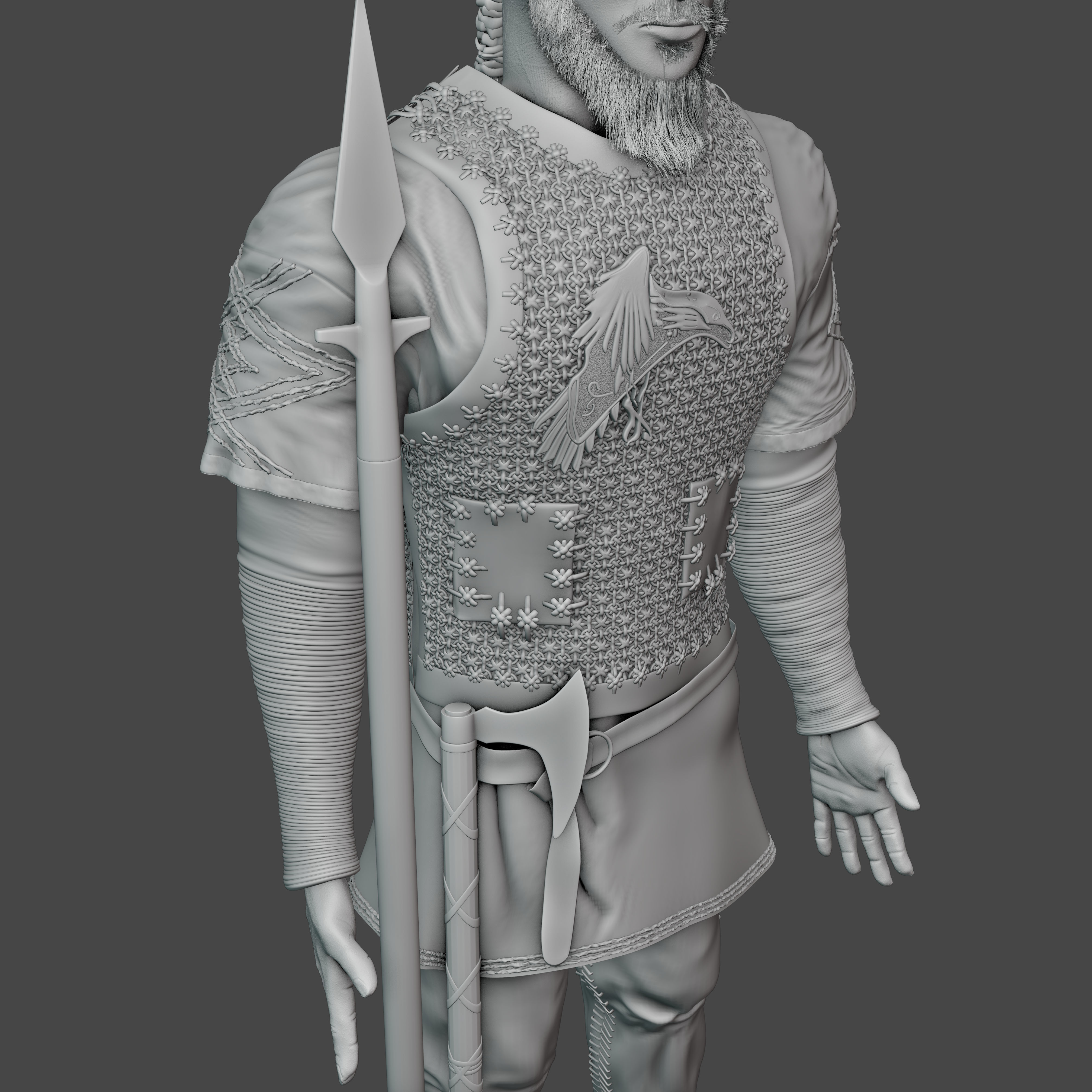 3D model ragnar lothbrok VR / AR / low-poly | CGTrader