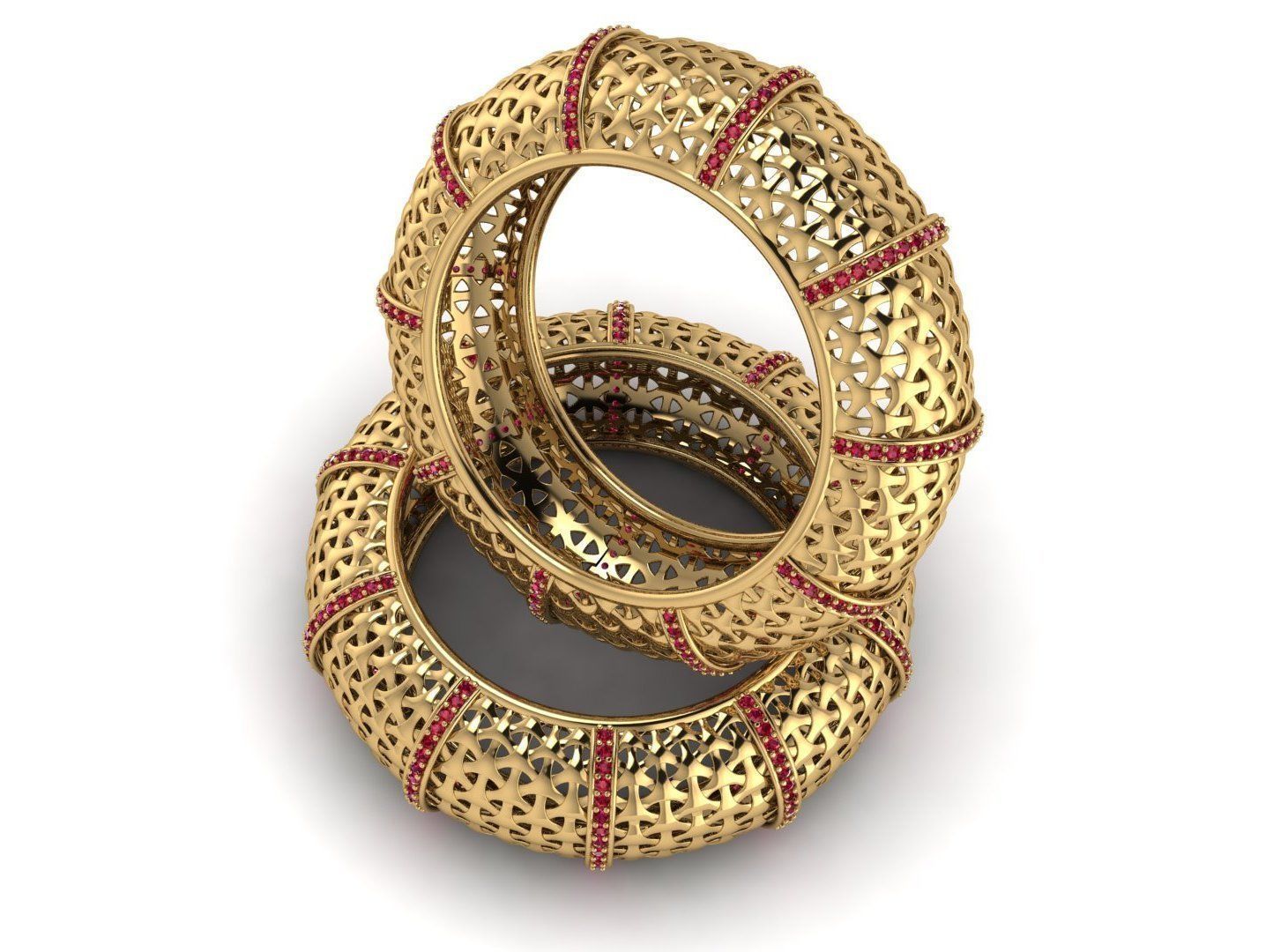 DIAMOND TURKEY SYLISH BANGLE BRACELET 3D model 3D printable | CGTrader