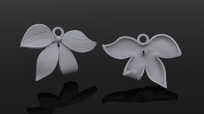 hanging flowers 3D model 3D printable | CGTrader
