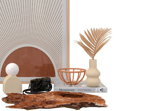 Decorative Set 008 3d Model Cgtrader