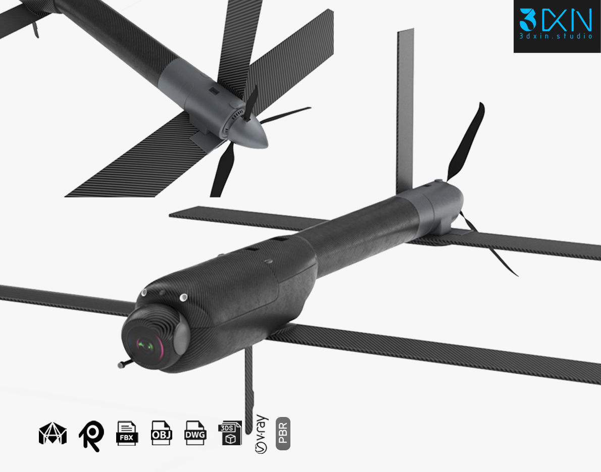 AeroVironment Switchblade 600 Predator Drone Missile 3D model | CGTrader