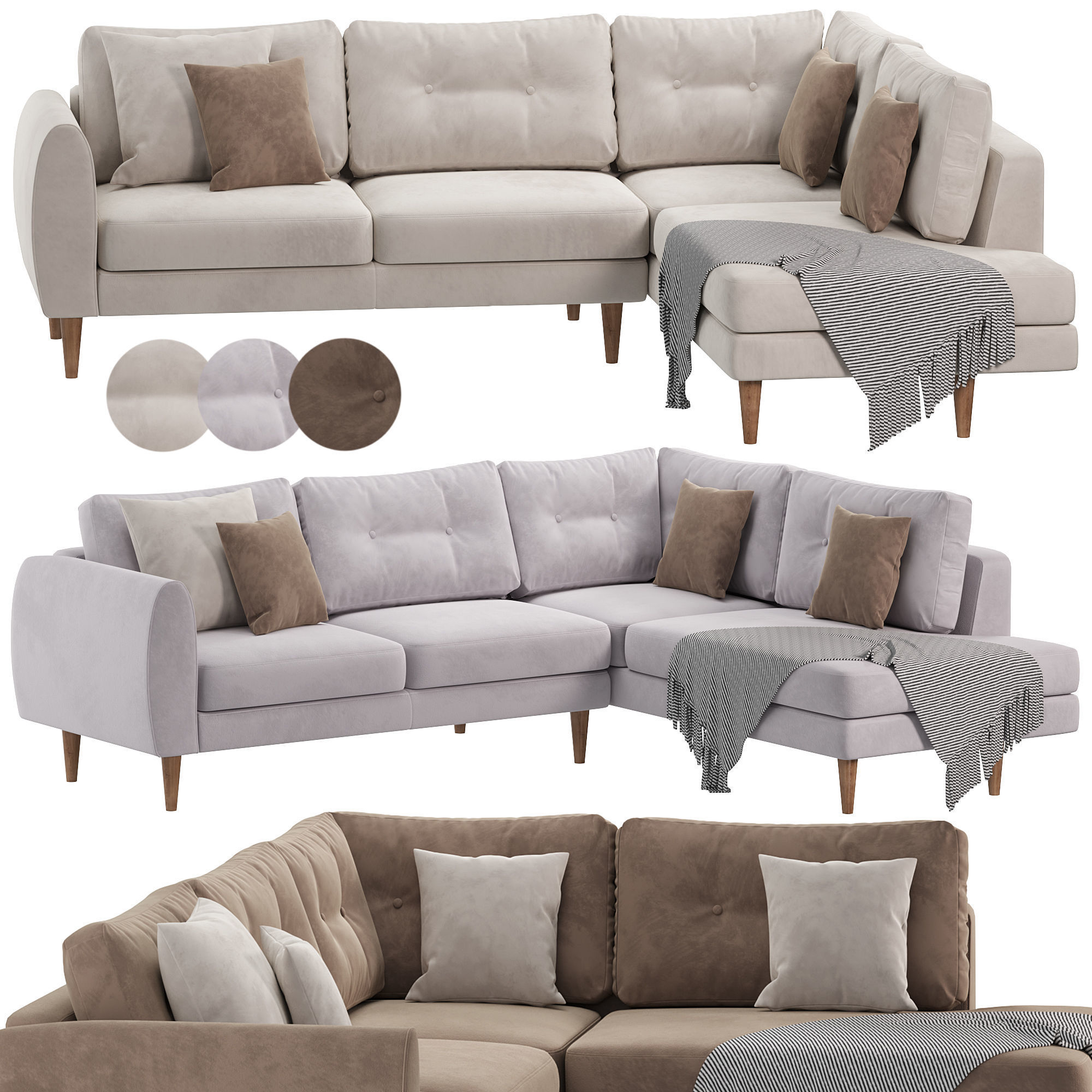 Corner sofas by Sofology 3D model | CGTrader