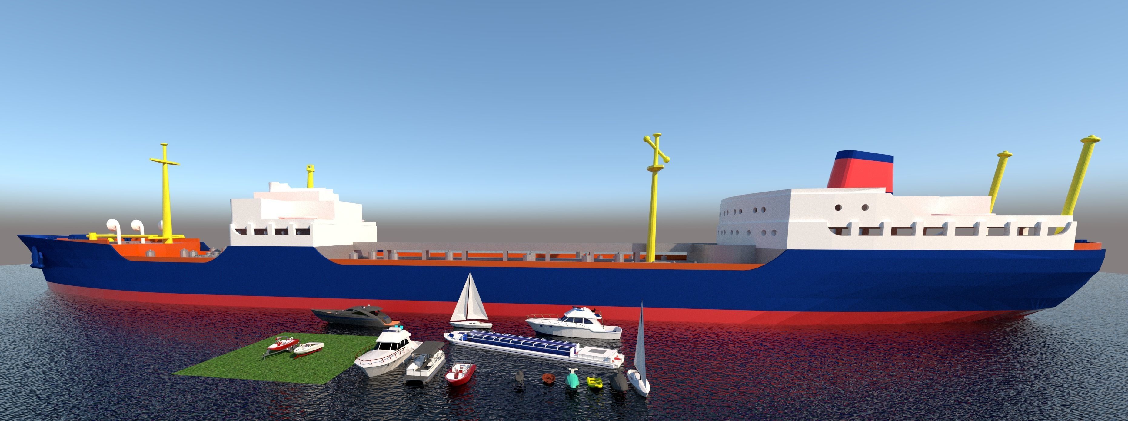 Boats and Ship revit Family 3D model | CGTrader