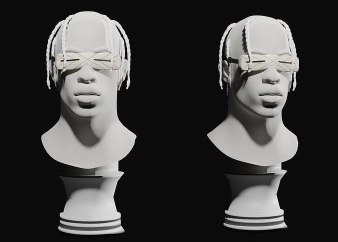 Travis Scott Glasses obj fbx and blend file free VR / AR / low-poly 3D ...