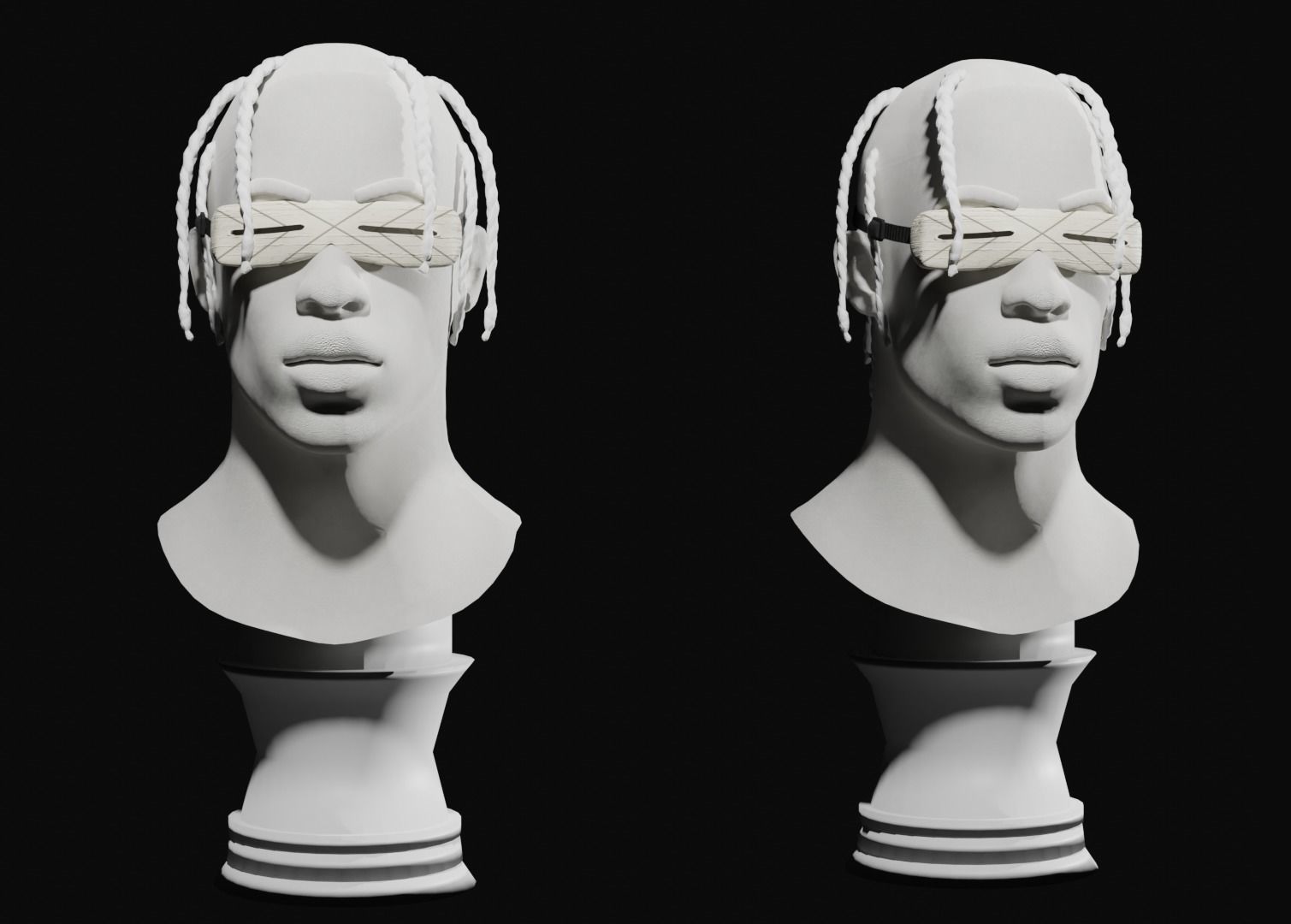 Travis Scott Glasses obj fbx and blend file free VR / AR / low-poly 3D ...