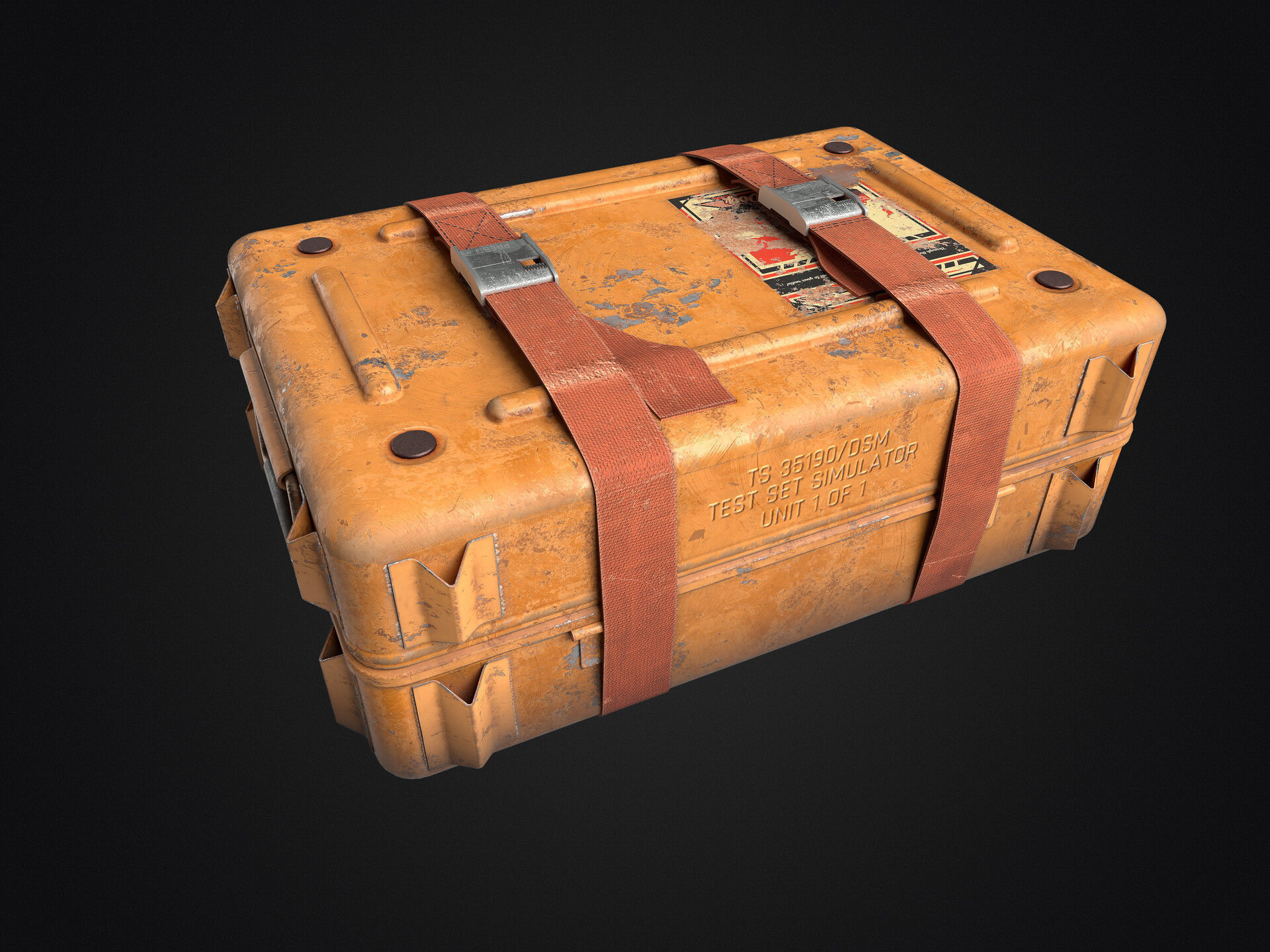 3D model Sci-fi Crate Yellow VR / AR / low-poly | CGTrader