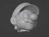 Super Mario Nintendo Head Figure Bust no Texture and Materials 3D model ...