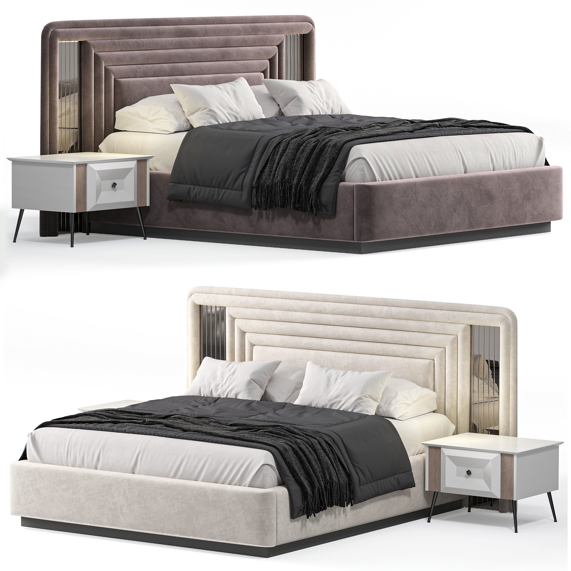 Bed elva 3D model | CGTrader