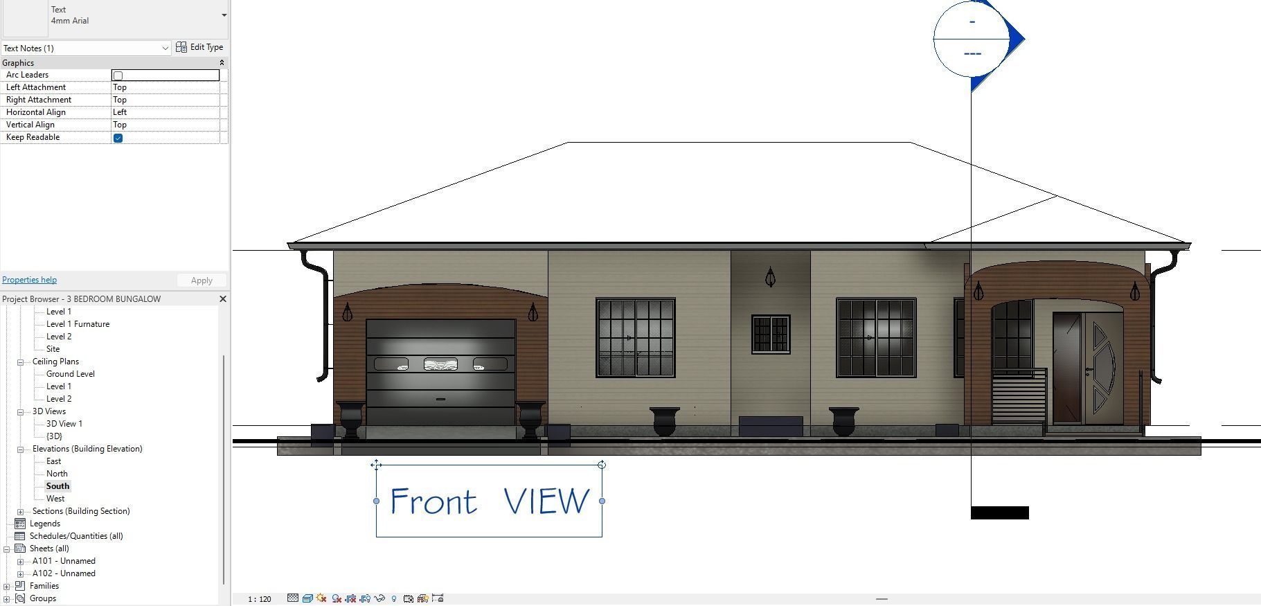 3D model 3 Bedroom House plan Model VR / AR / low-poly | CGTrader