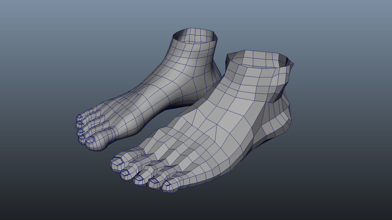 Foot low poly free VR / AR / low-poly 3D model | CGTrader