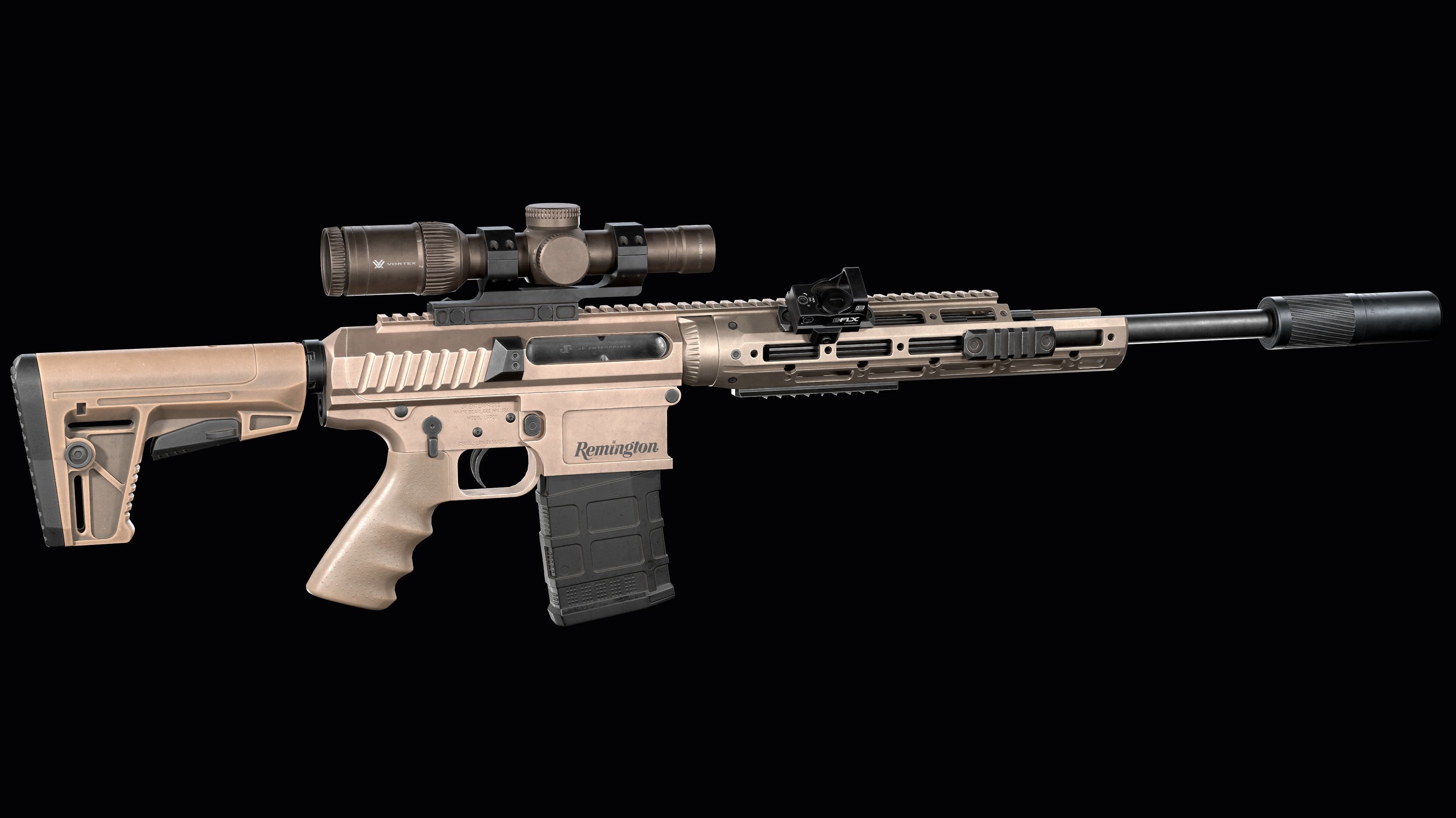 3D model Tactical modular sniper rifle Remington R11 RSASS VR / AR / low-poly | CGTrader