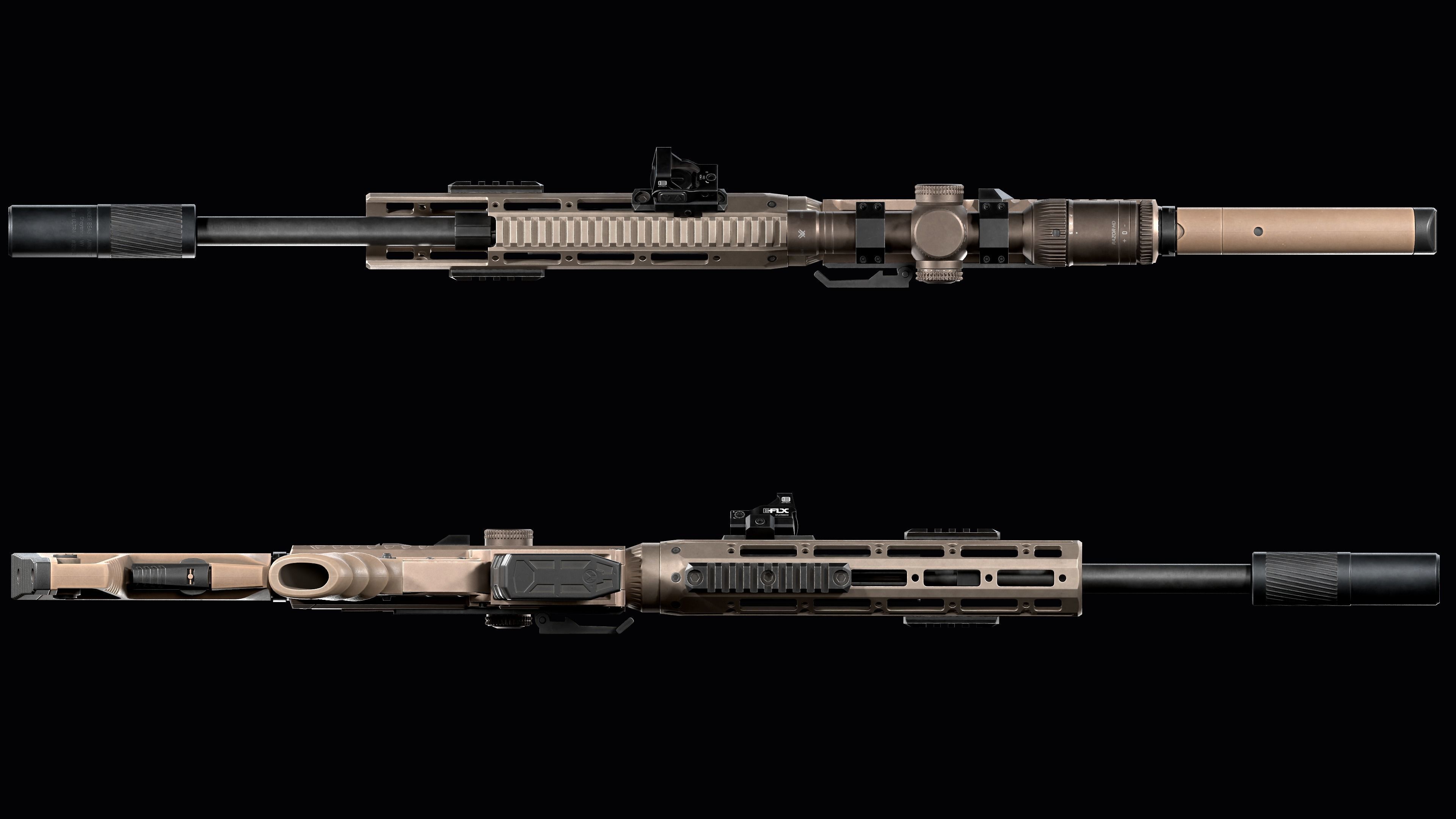 3D model Tactical modular sniper rifle Remington R11 RSASS VR / AR ...