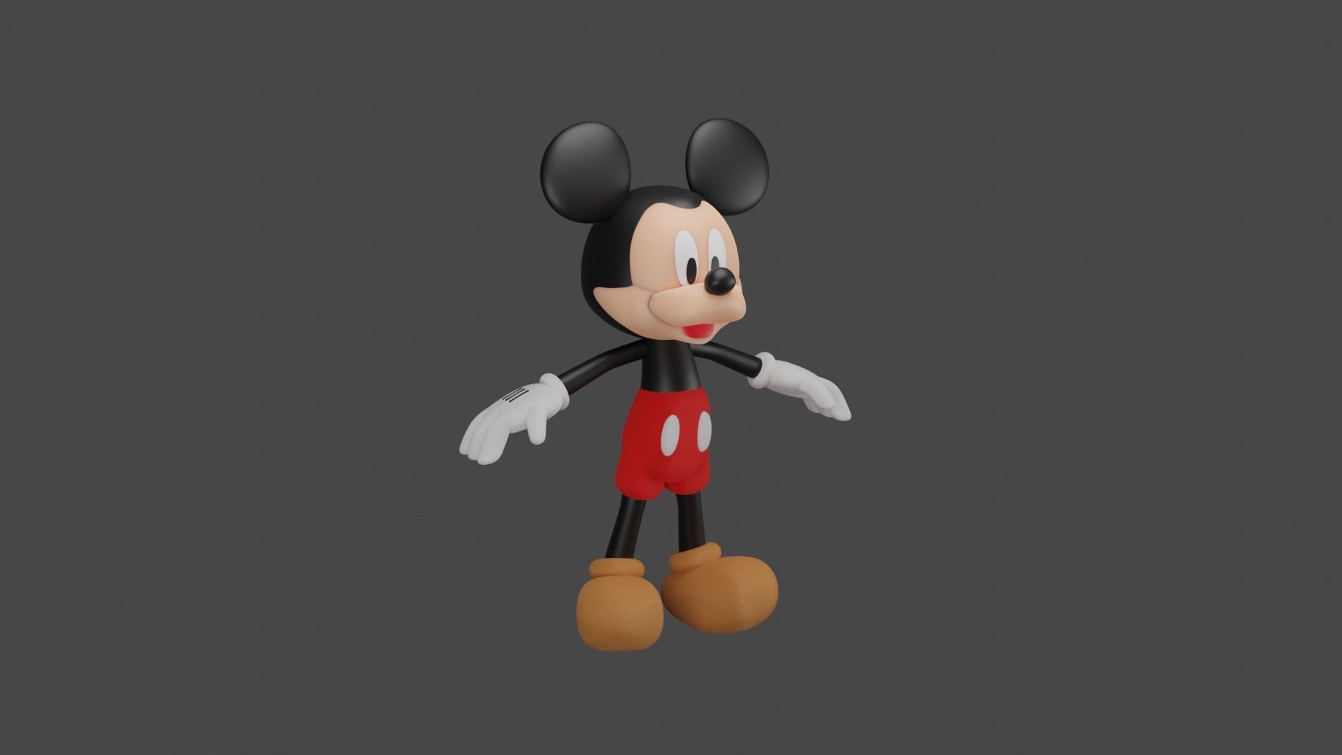 3D Mickey Mouse 3D model 3D printable | CGTrader
