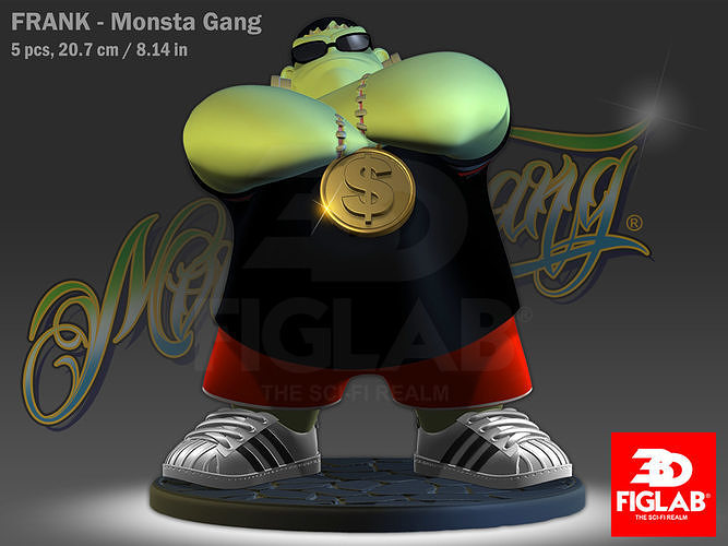 MONSTA GANG -FRANK- 3D model | CGTrader