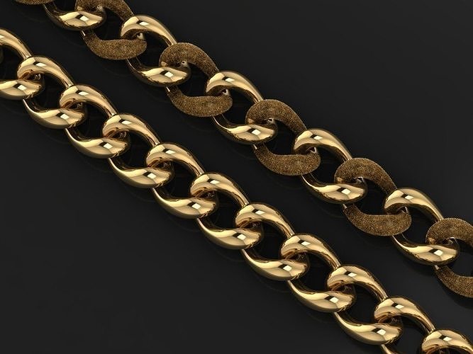Cuban chain 3D model 3D printable | CGTrader