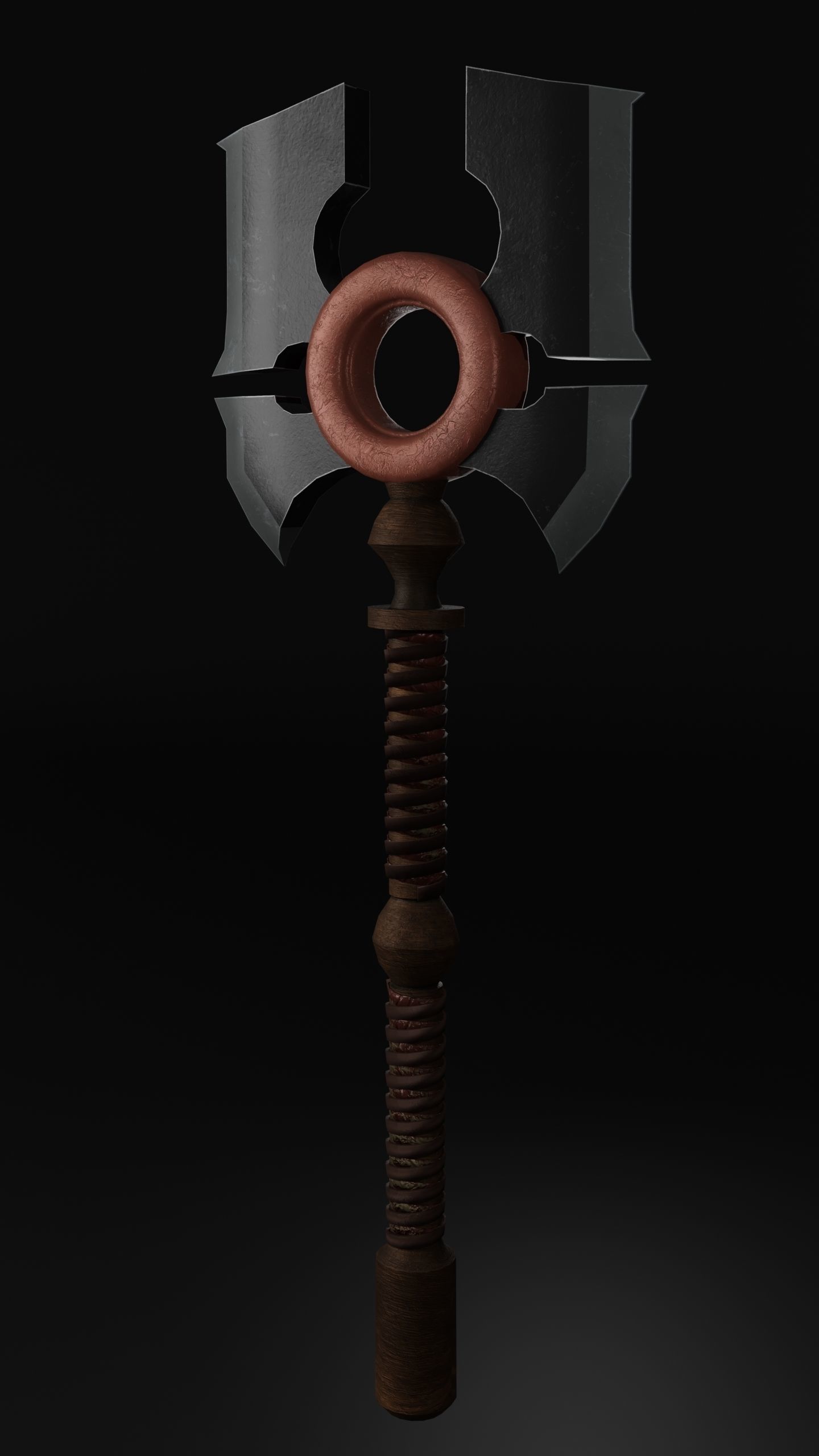 3D model Great Axe Two Faced VR / AR / low-poly | CGTrader