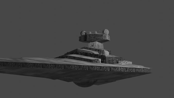 3D model STAR WARS STAR DESTROYER VR / AR / low-poly | CGTrader