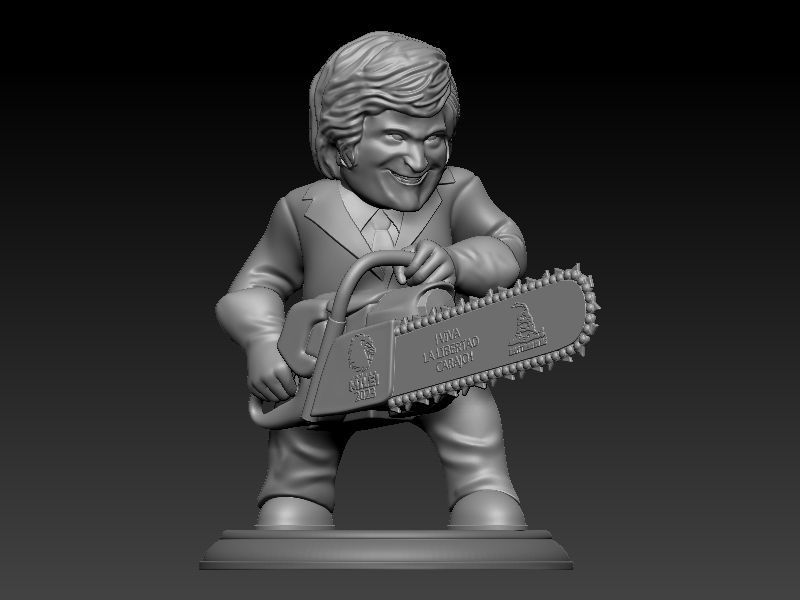 JAVIER MILEI PLAN MOTOSIERRA 3D model 3D printable | CGTrader