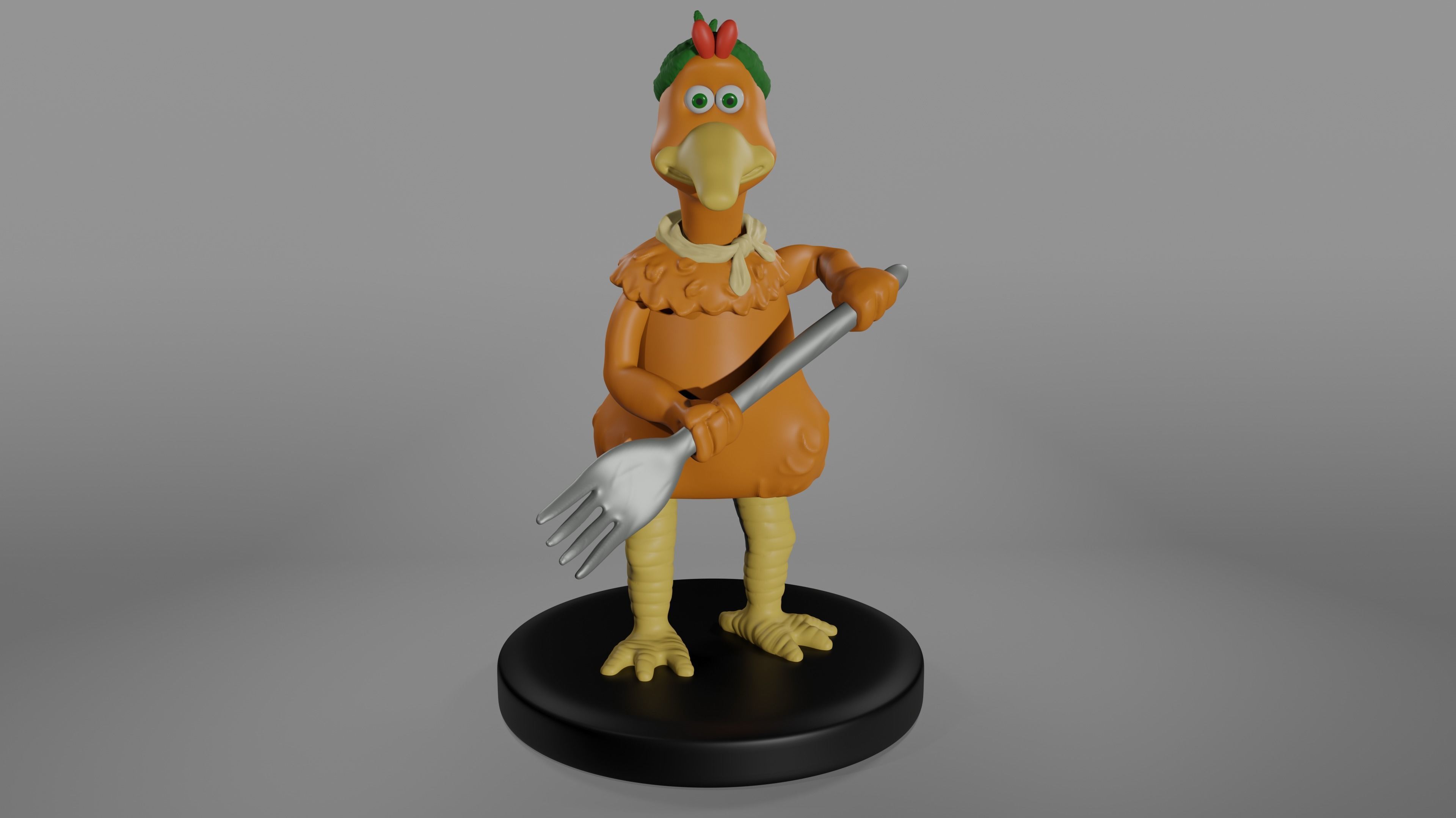 Ginger Chicken Run 3D model 3D printable | CGTrader