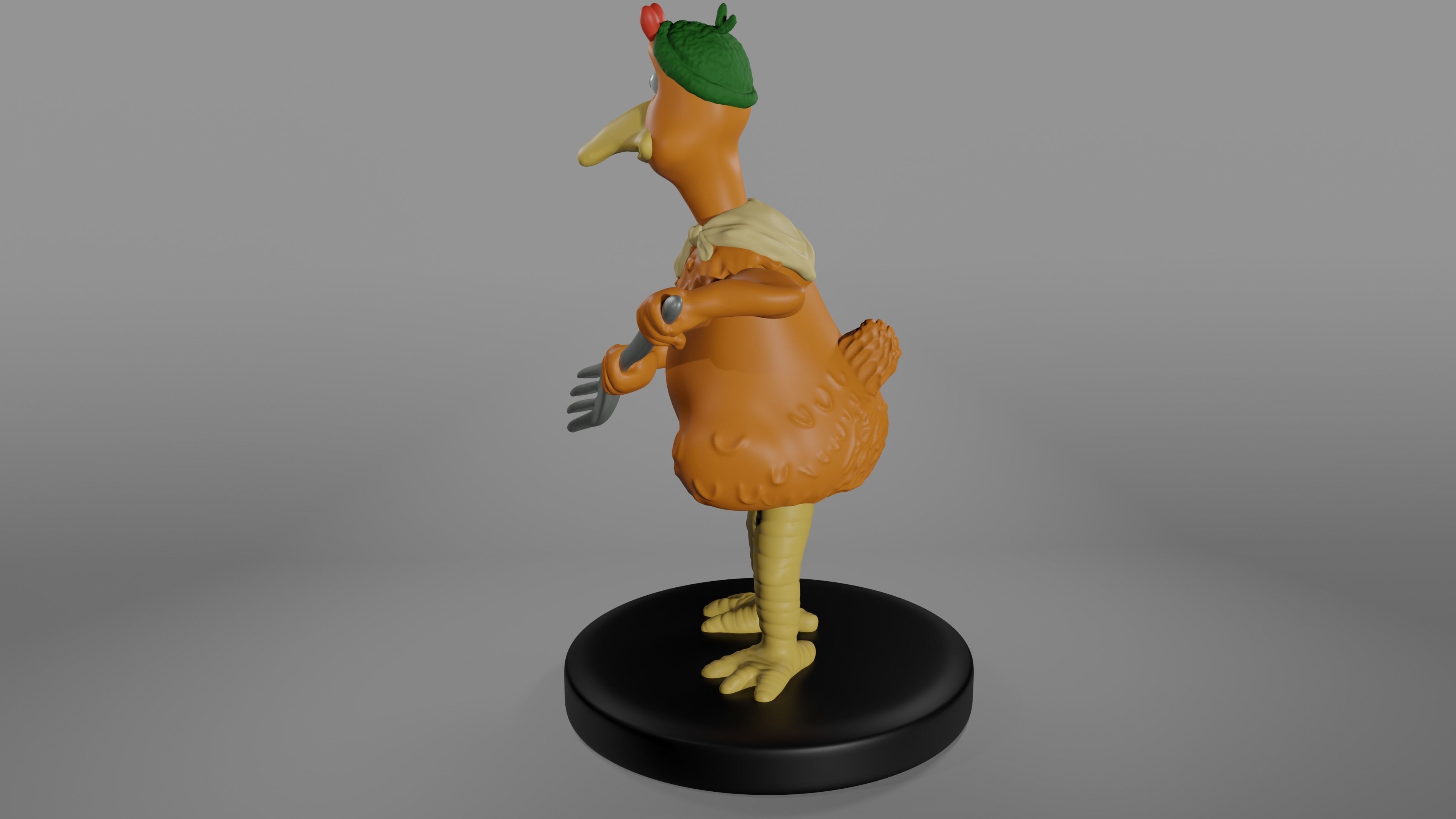Ginger Chicken Run 3D model 3D printable | CGTrader