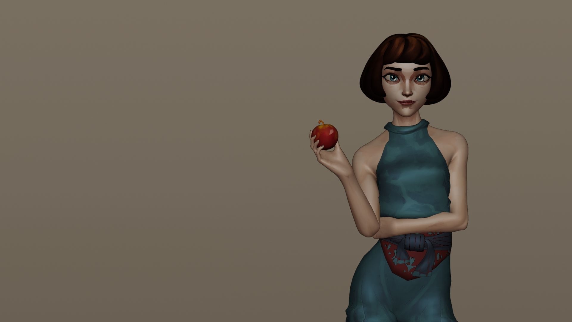 Petra 3D Rigged Blender Model 3D model rigged | CGTrader