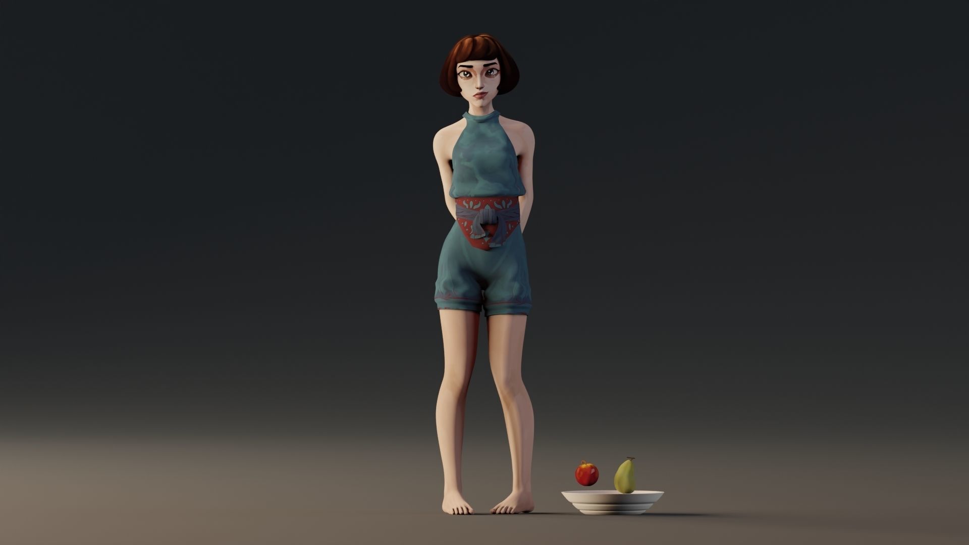 Petra 3D Rigged Blender Model 3D model rigged | CGTrader