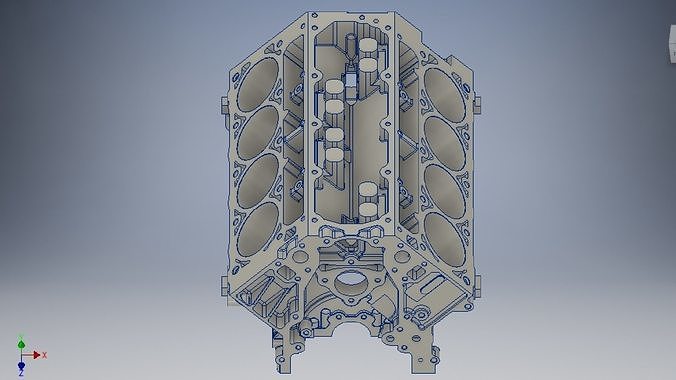 V8 Engine Block