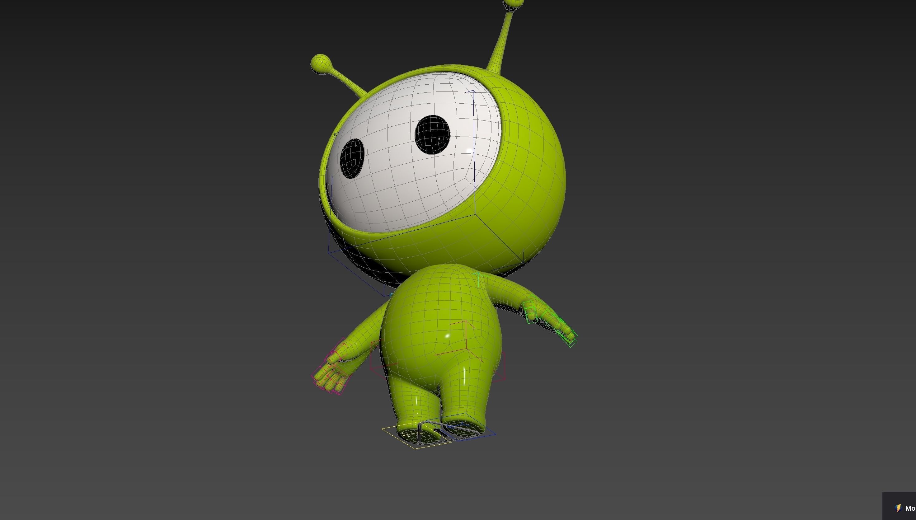 Character254 Rigged Mascot 3D model rigged | CGTrader