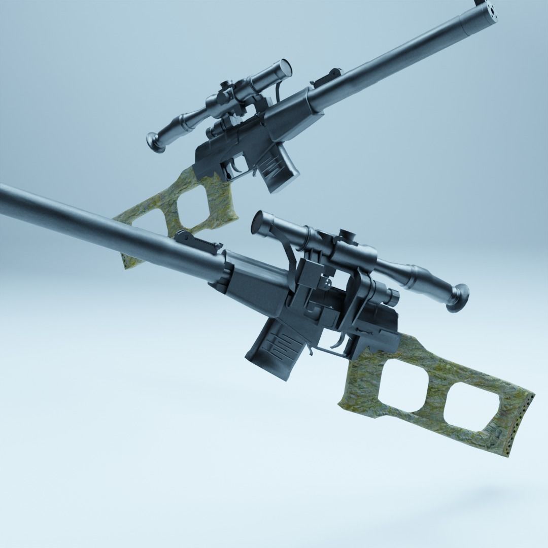 VSS LMG Rifle 3D model | CGTrader