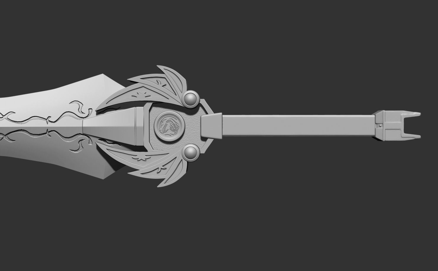 Power rangers Legacy Red Ranger Sword 3D model 3D printable | CGTrader