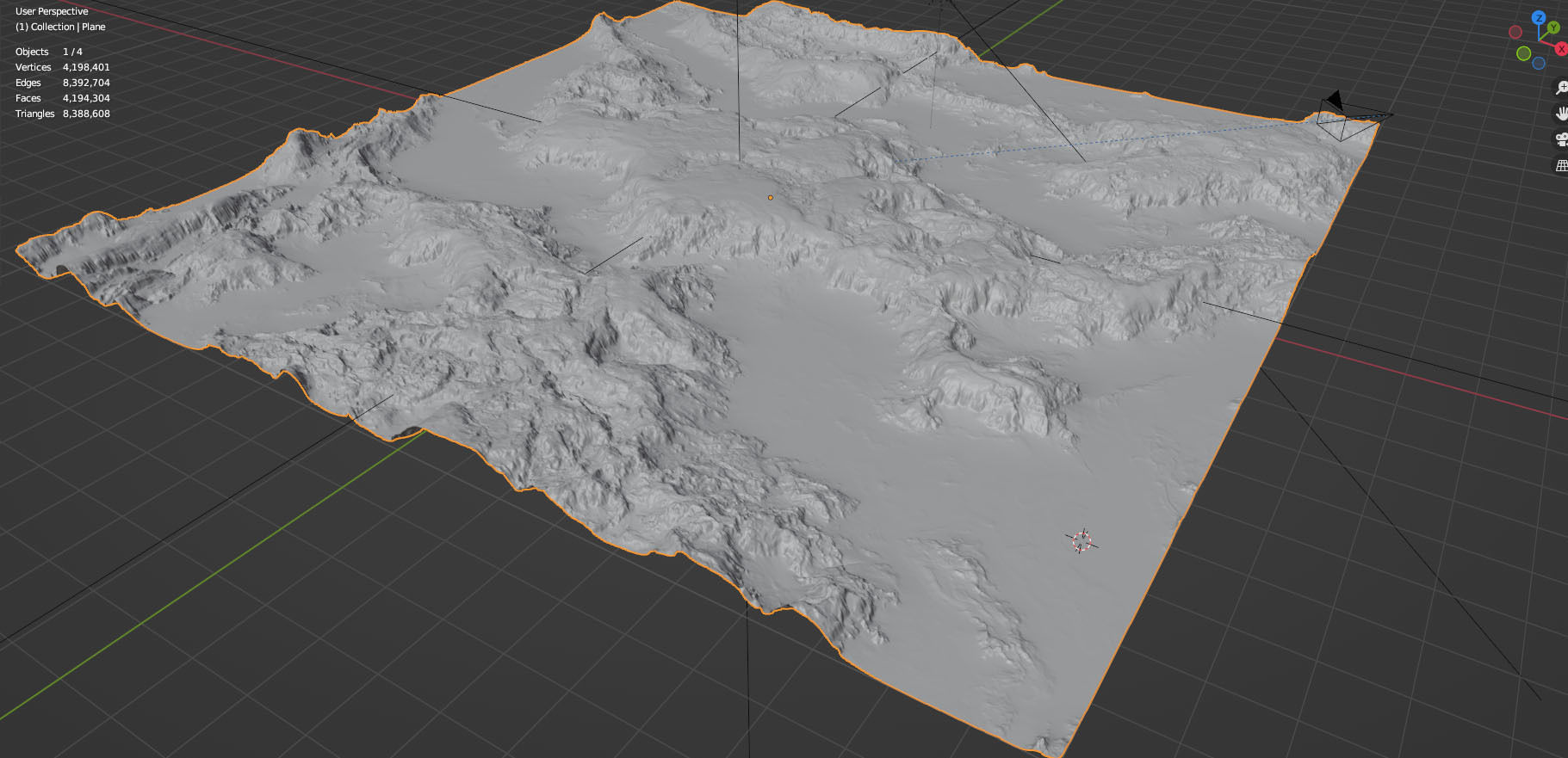 Grassy Hills Mountains Landscape 3D model | CGTrader