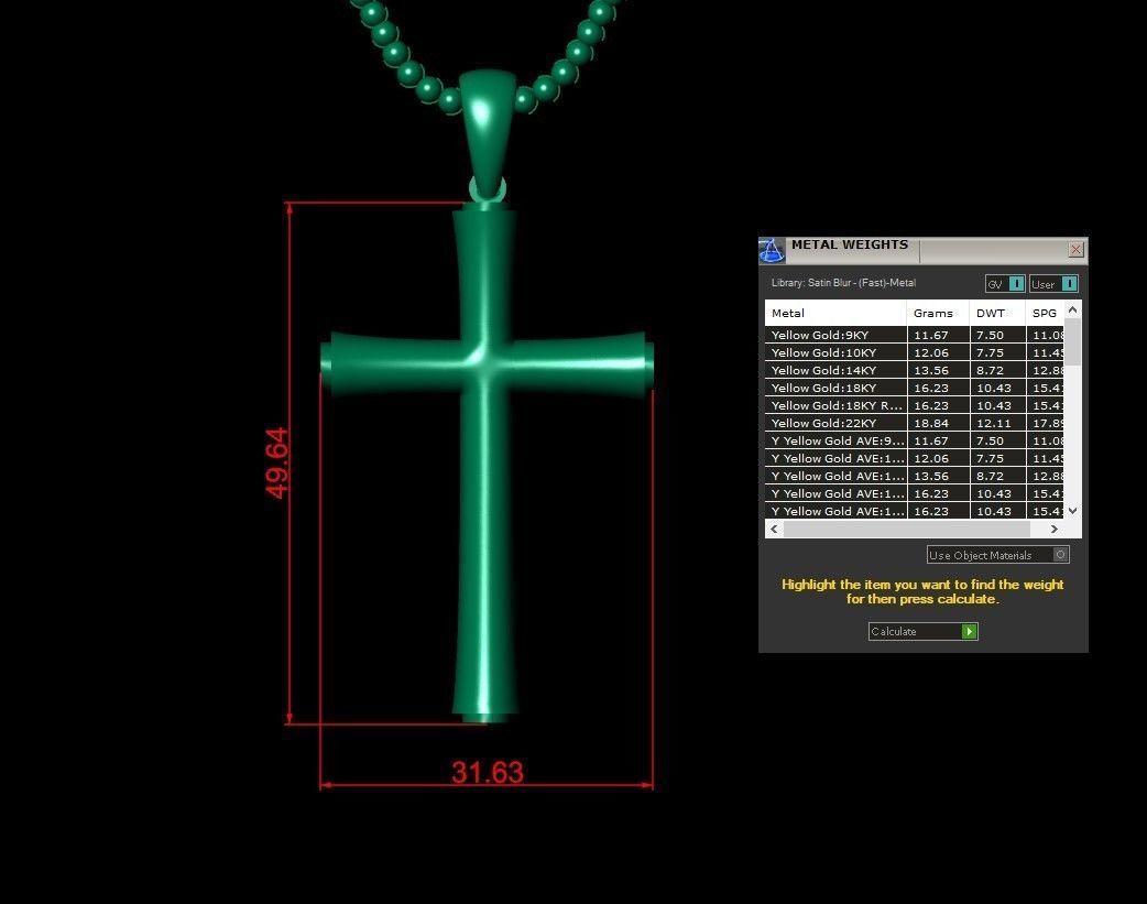 Cross Pendant Jesus Christ CP 32 3D model | CGTrader