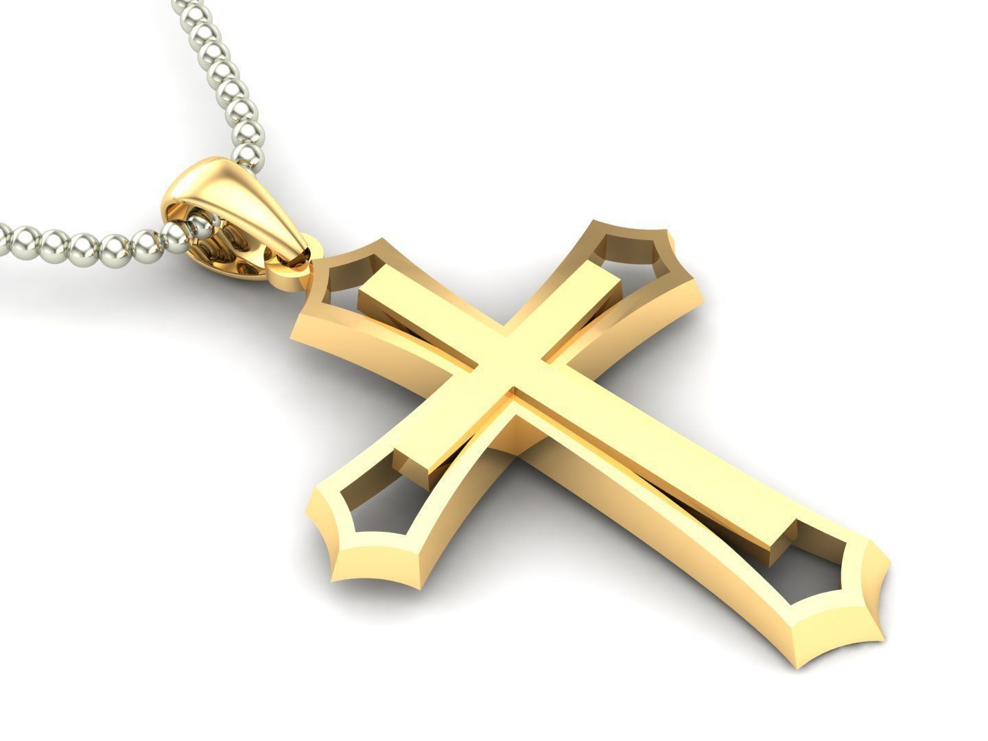 Cross Pendant Jesus Christ CP 29 3D model | CGTrader