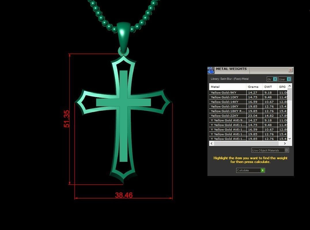 Cross Pendant Jesus Christ CP 29 3D model | CGTrader