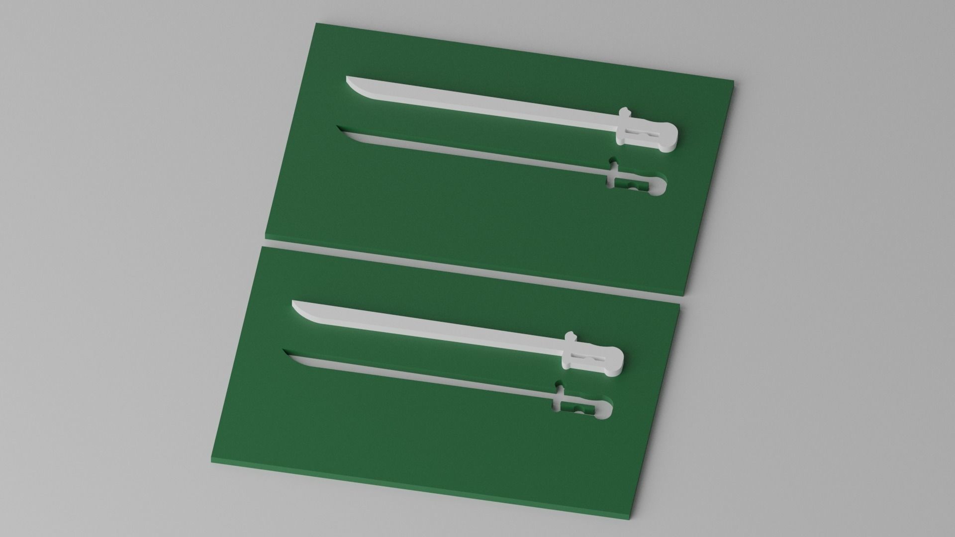 Saudi Arabia Flag Knife 3D model | CGTrader