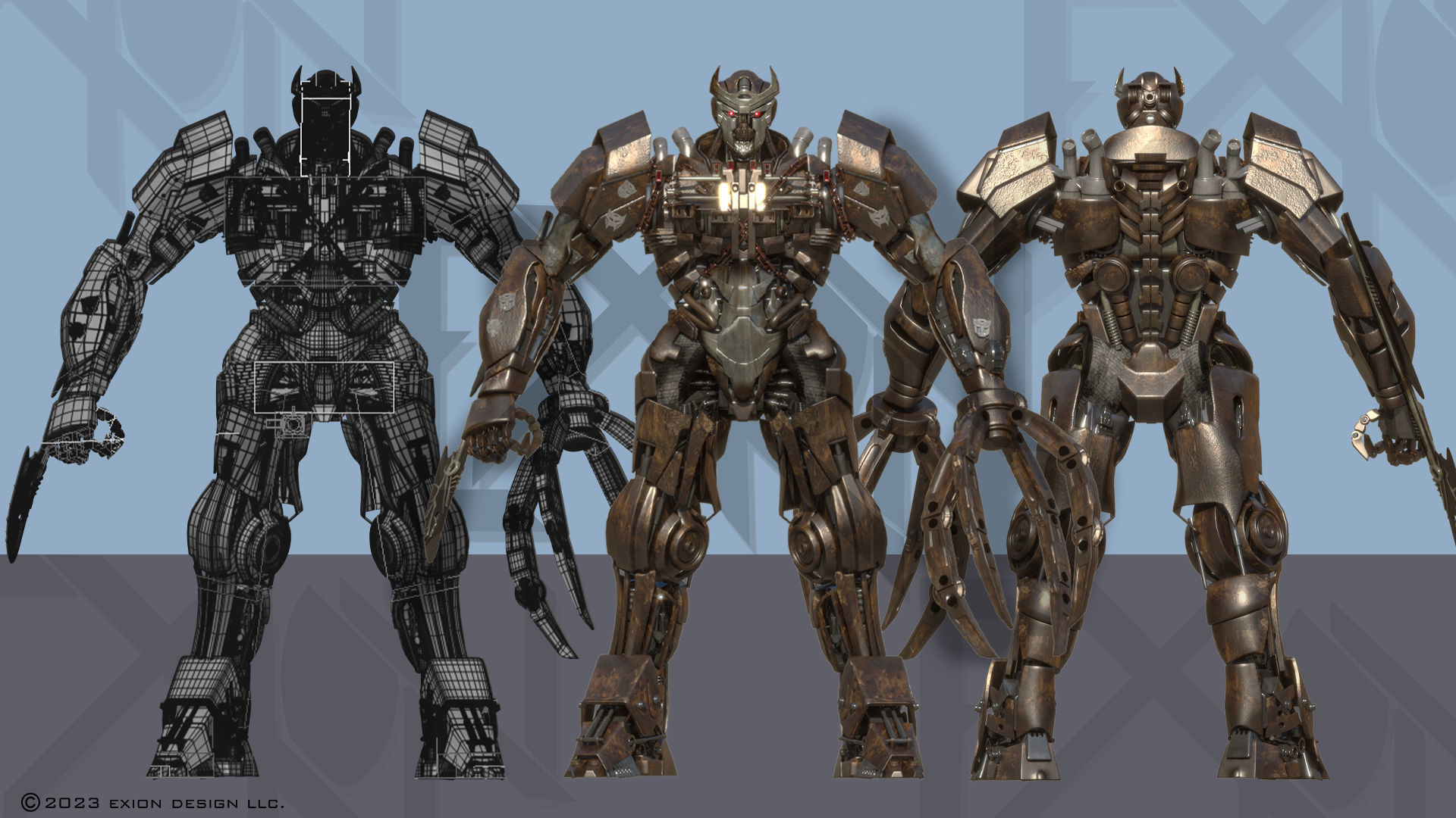 Transformers Scourge ROTB 3D model rigged | CGTrader