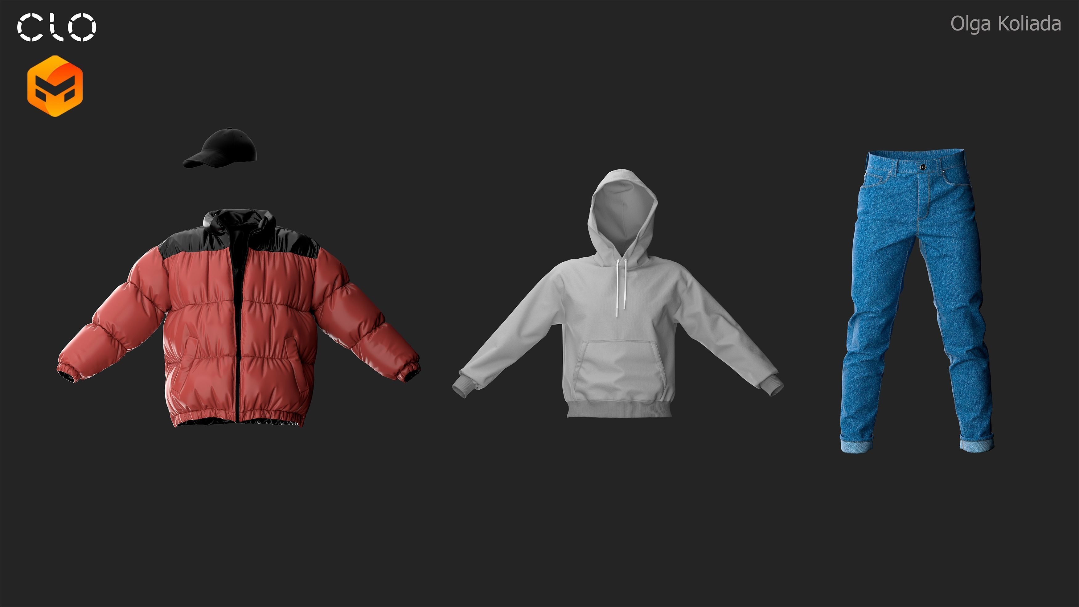Urban outfit Marvelous Designer project and OBJ 3D model | CGTrader