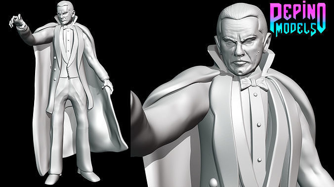 Dracula from Dracula 1927 - 62mm scale miniature 3D print model 3D ...