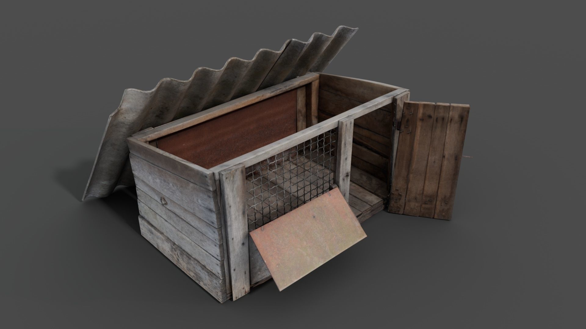 3D model Wooden Cage VR / AR / low-poly | CGTrader