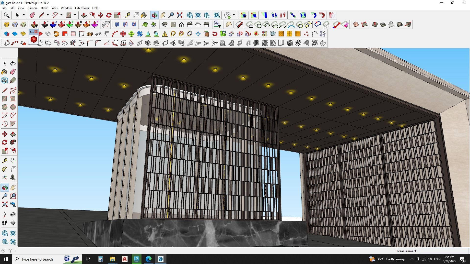 Modern gate house 3d model 3D model | CGTrader