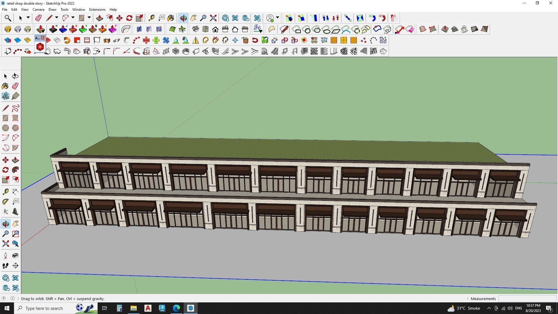 Commercial street mall retail shop 3D model | CGTrader