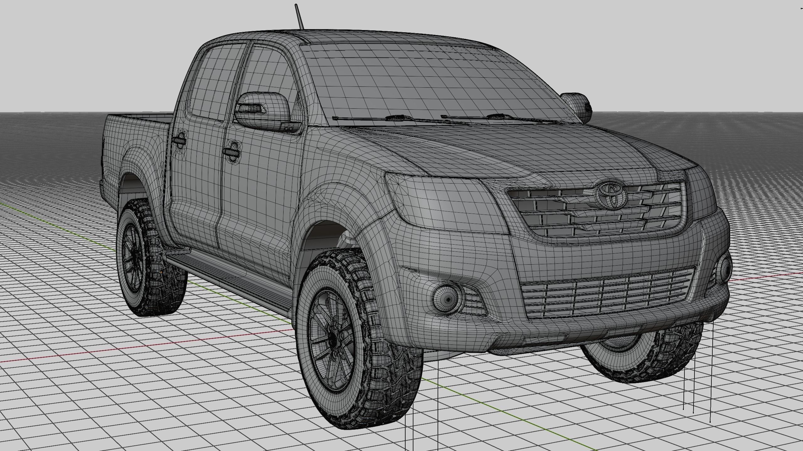 Toyota Hilux 2015 3D model | CGTrader