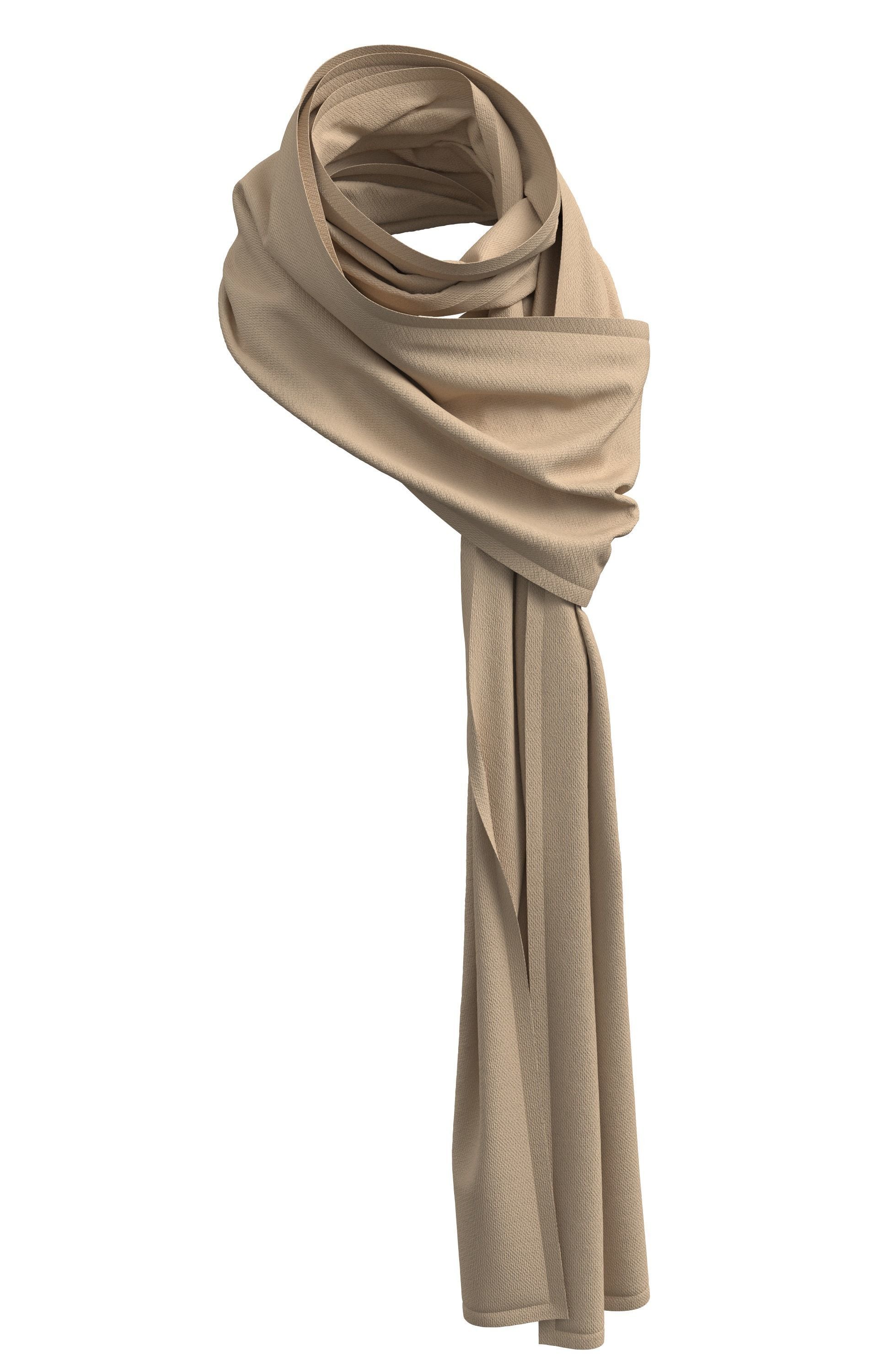 Scarf 3D model rigged | CGTrader