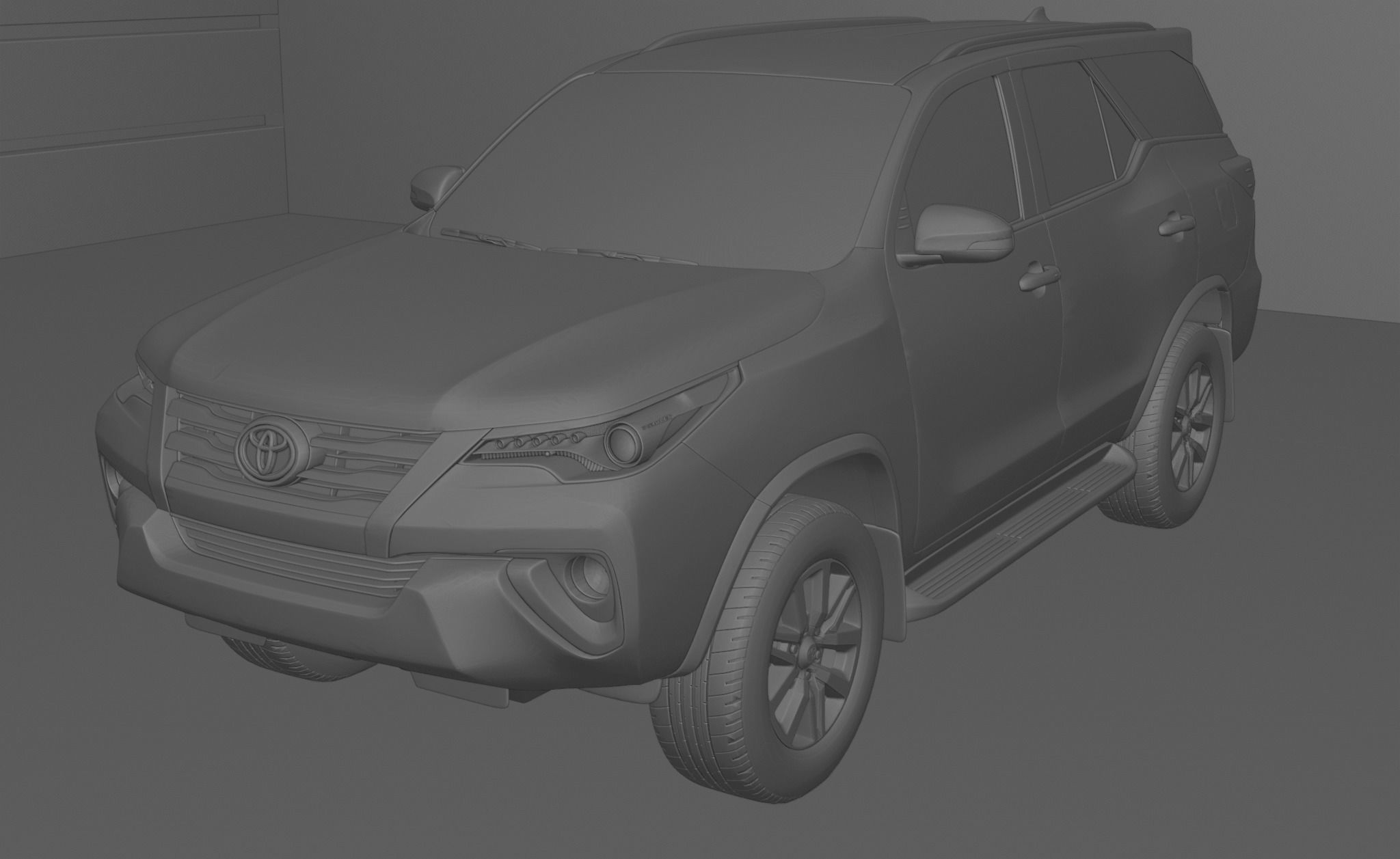 Toyota Fortuner 2018 3D model | CGTrader