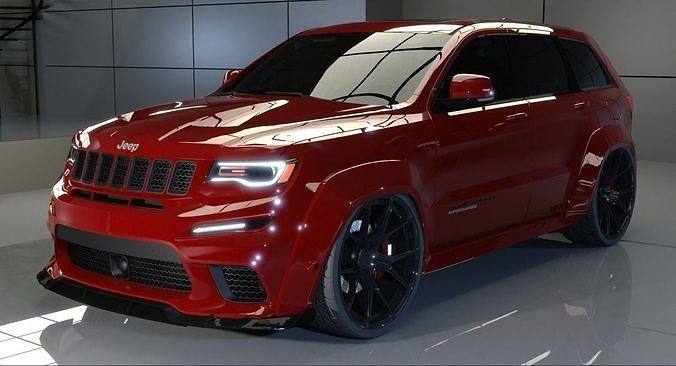 Jeep Grand Cherokee Trackhawk 2021 Bodykit 3D model | CGTrader
