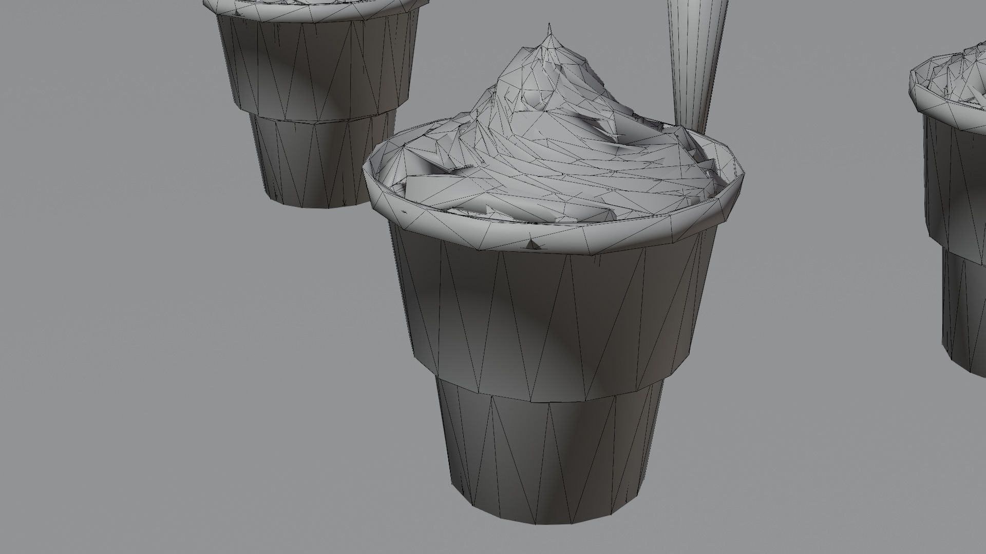 3D model Ice cream cone pack VR / AR / low-poly | CGTrader