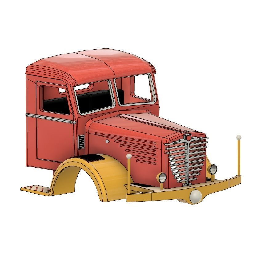 ORIGINAL BUESSING 8000 LKW TRUCK LASTWAGEN KAROSSERIE KABINE 3D model ...