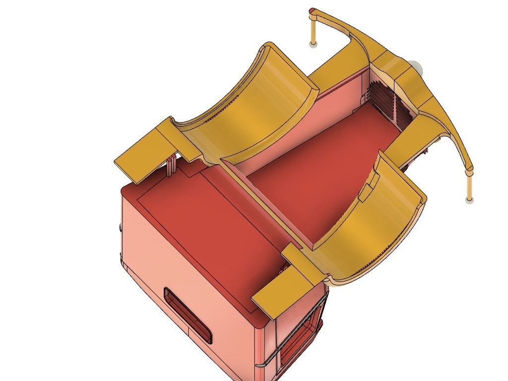 ORIGINAL BUESSING 8000 LKW TRUCK LASTWAGEN KAROSSERIE KABINE 3D model 3D printable | CGTrader