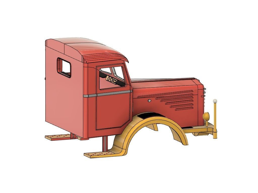 ORIGINAL BUESSING 8000 LKW TRUCK LASTWAGEN KAROSSERIE KABINE 3D model 3D printable | CGTrader